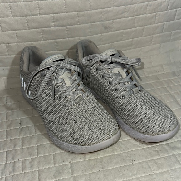 NOBULL | Shoes | Nobull Gray Sneakers Knit Upper Minimalist Design ...